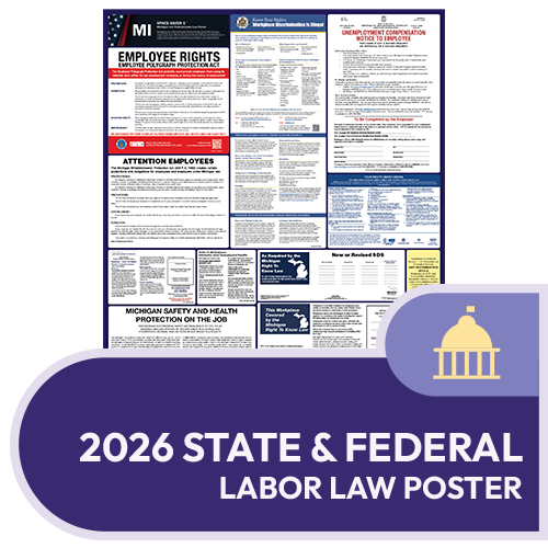 2026 Michigan Labor Law Poster | All-On-One State & Federal