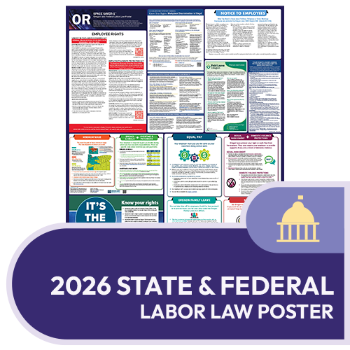 2026 Oregon State Labor Law Poster | All-On-One State & Federal