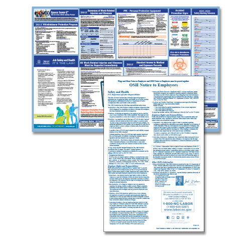 North Carolina OSHA posters