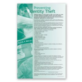 Workplace Identify Theft Prevention Poster